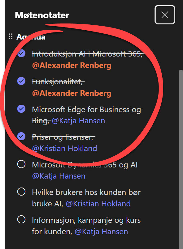 Hvordan bruke Microsoft Loop i Teams møter